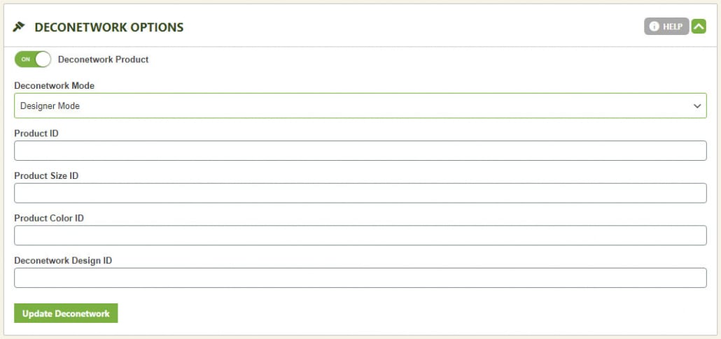 Deconetwork Options - WP EasyCart Online Documentation