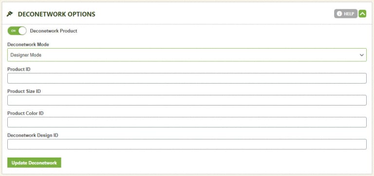Deconetwork Options - WP EasyCart Online Documentation