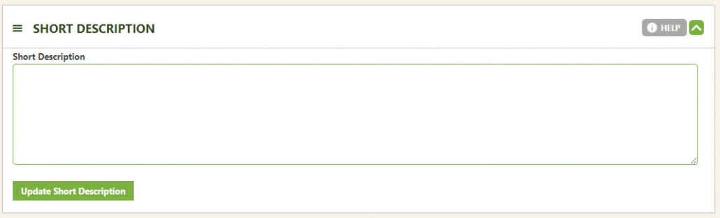 Short Description - WP EasyCart Online Documentation