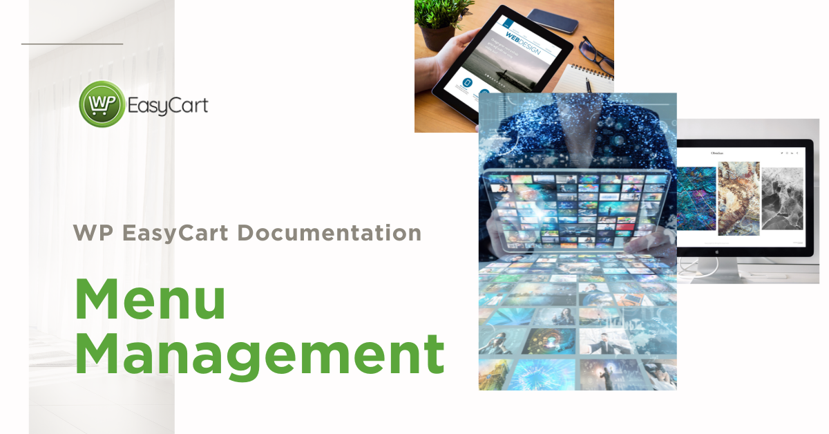 Menus - WP EasyCart Online Documentation