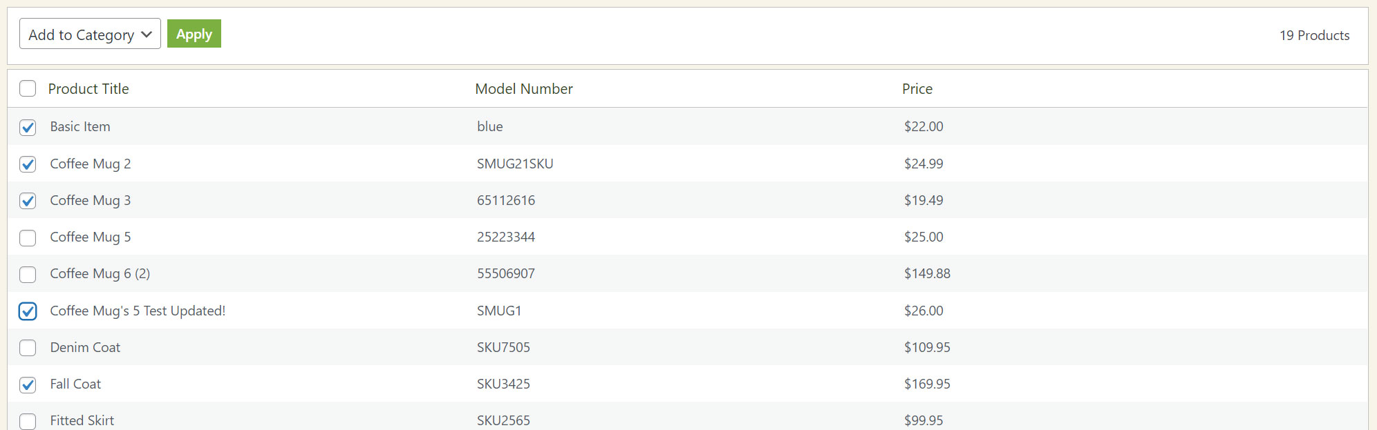 Categories - WP EasyCart Online Documentation